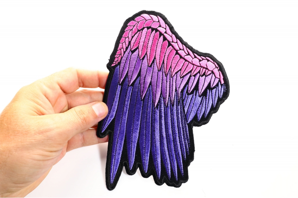 Pink Left Angel Wings Patch | Embroidered Patches