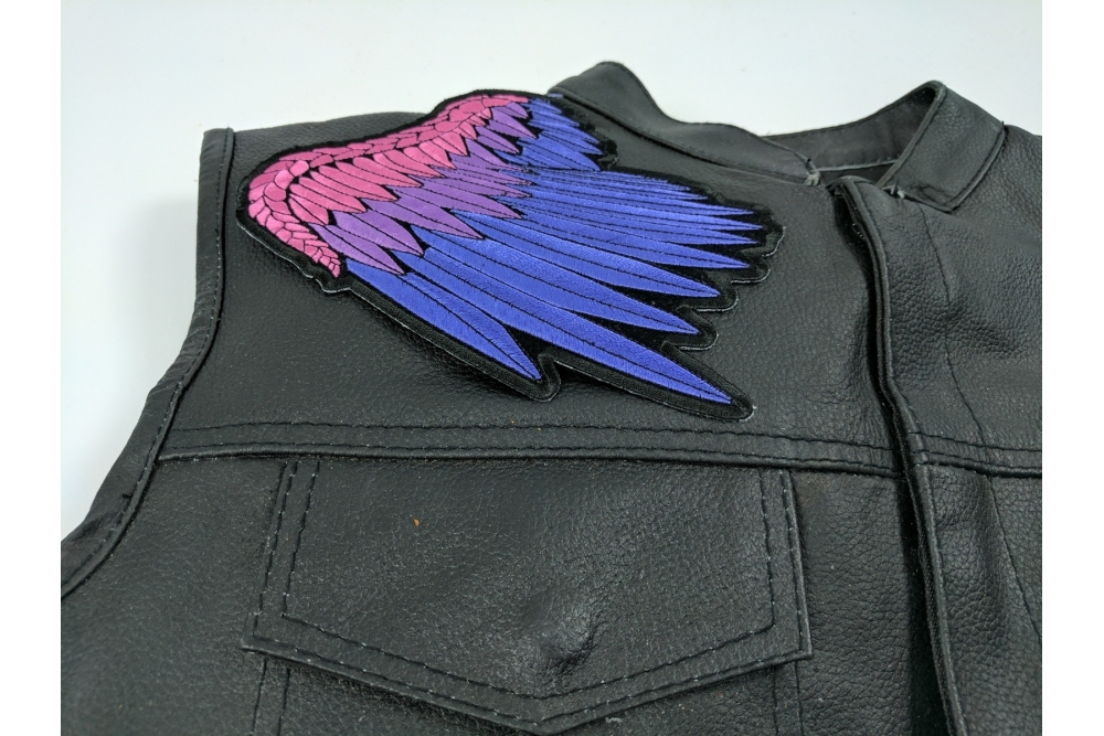 Pink Left Angel Wings Patch | Embroidered Patches