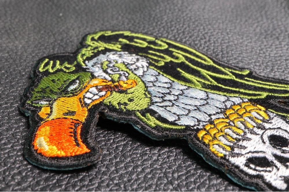 Vulture On Skull Patch - TheCheapPlace