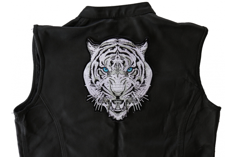 White Tiger Blue Eyes Patch | Wild Animal Patches -TheCheapPlace