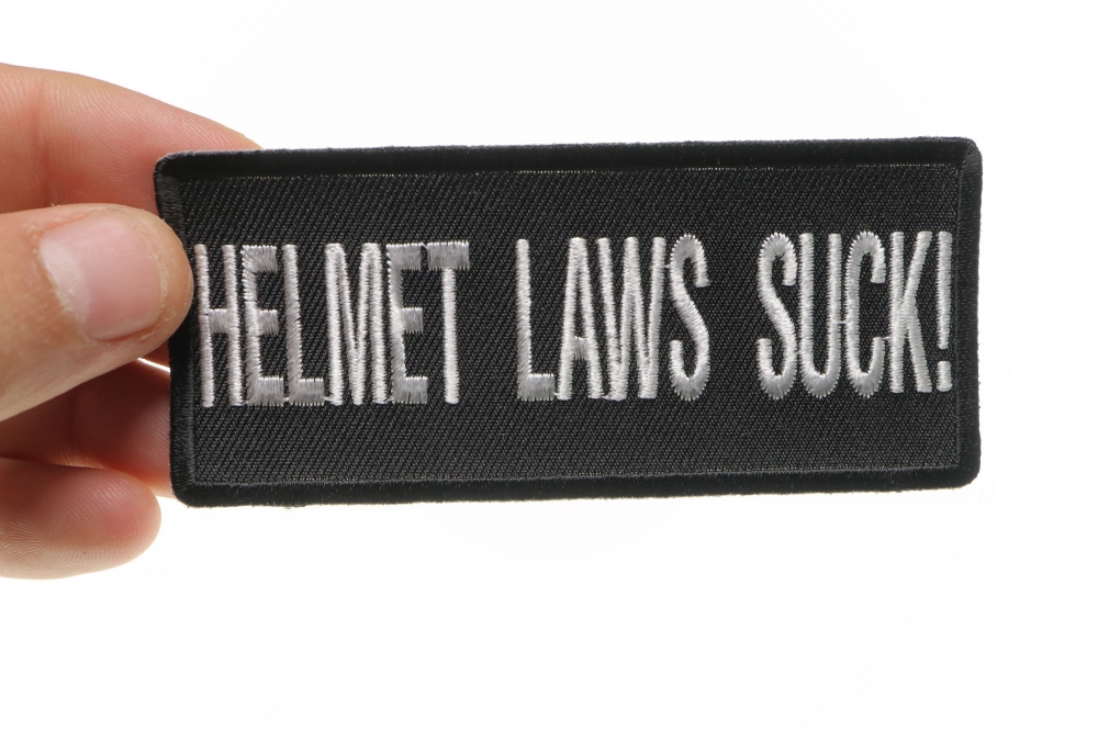 Helmet Laws Suck Patch | Biker Patches -TheCheapPlace