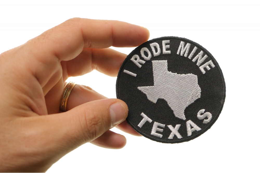 I Rode Mine To Texas Biker Patch