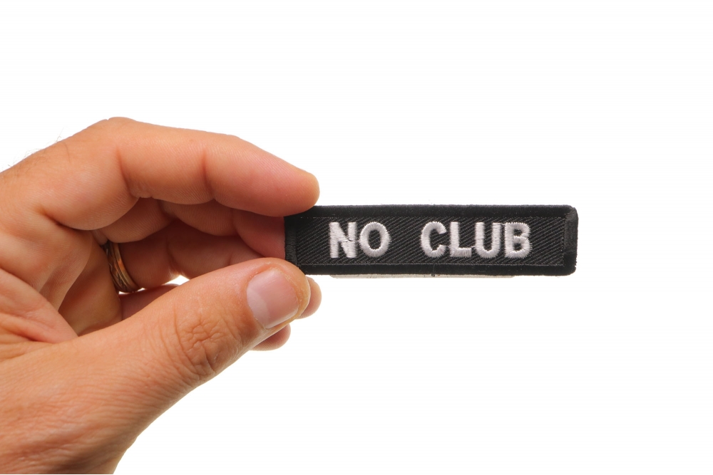No Club Patch | Biker Patches -TheCheapPlace