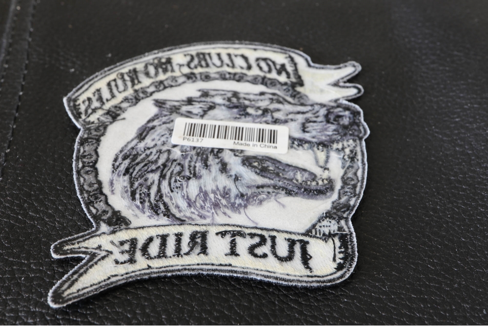No Clubs No Rules Just Ride Wolf Biker Patch - TheCheapPlace