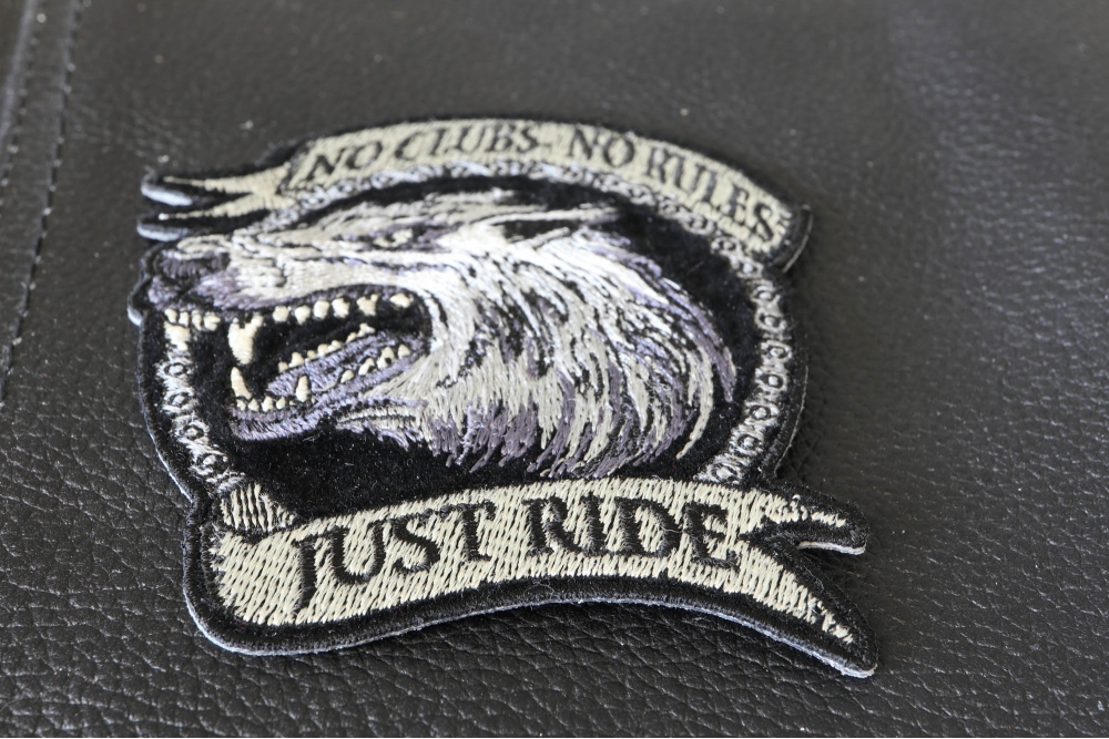 No Clubs No Rules Just Ride Wolf Biker Patch - TheCheapPlace