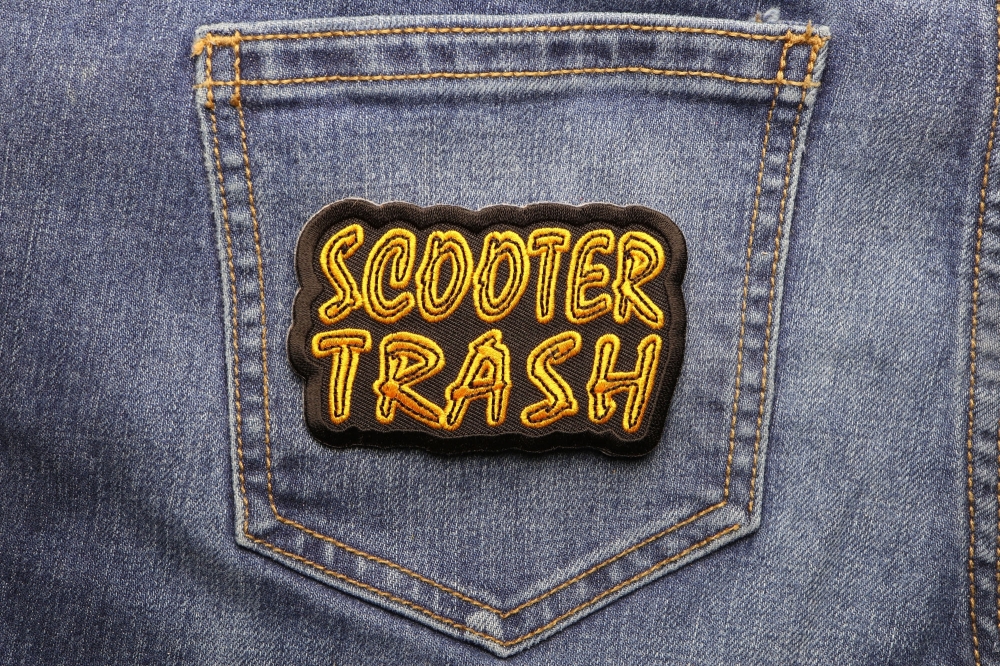 Scooter Trash Patch | Biker Patches -TheCheapPlace