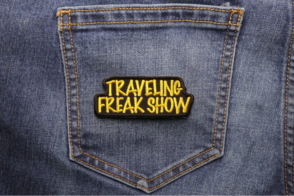 Traveling Freak Show Funny Biker Patch | Biker Patches -TheCheapPlace
