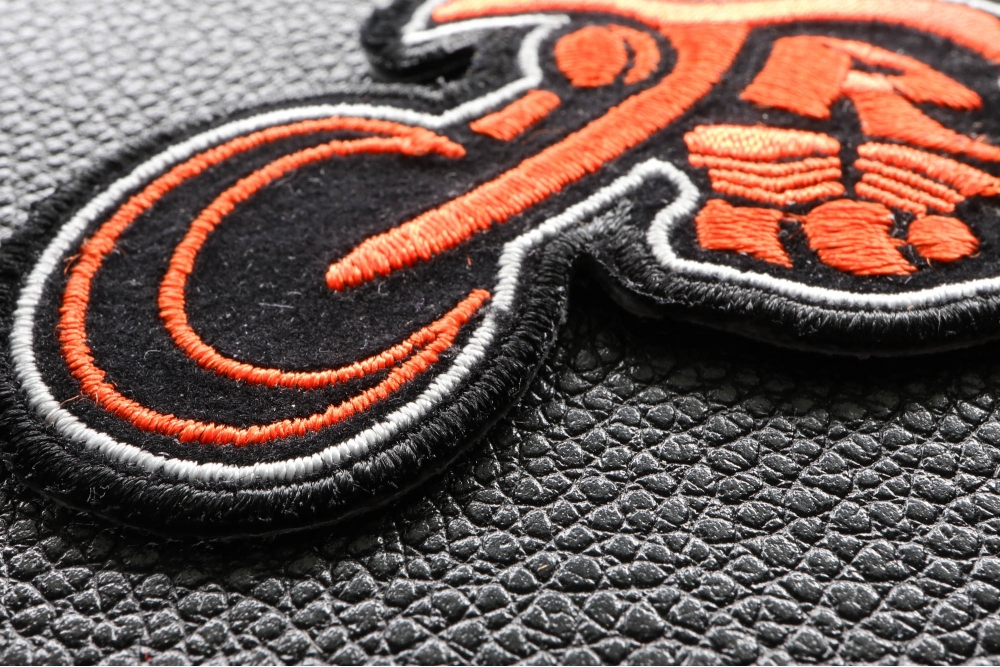 Triker Small Patch In Orange and Black | Biker Patches -TheCheapPlace