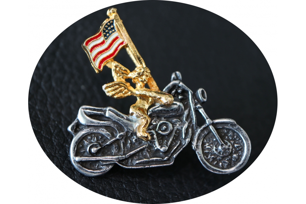 Motorcycle Angel Pin | Motorcycle pins - TheCheapPlace