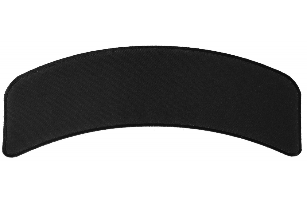 Black 11 Inch Arched Blank Patch Rocker | Blank Patches -TheCheapPlace
