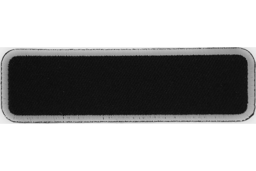 Blank Name Tag Patch White Border | Blank Patches -TheCheapPlace