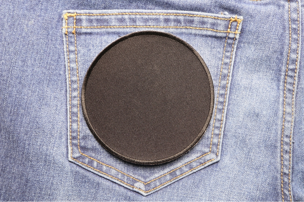 Black 4 Inch Round Blank Patch | Blank Patches -TheCheapPlace