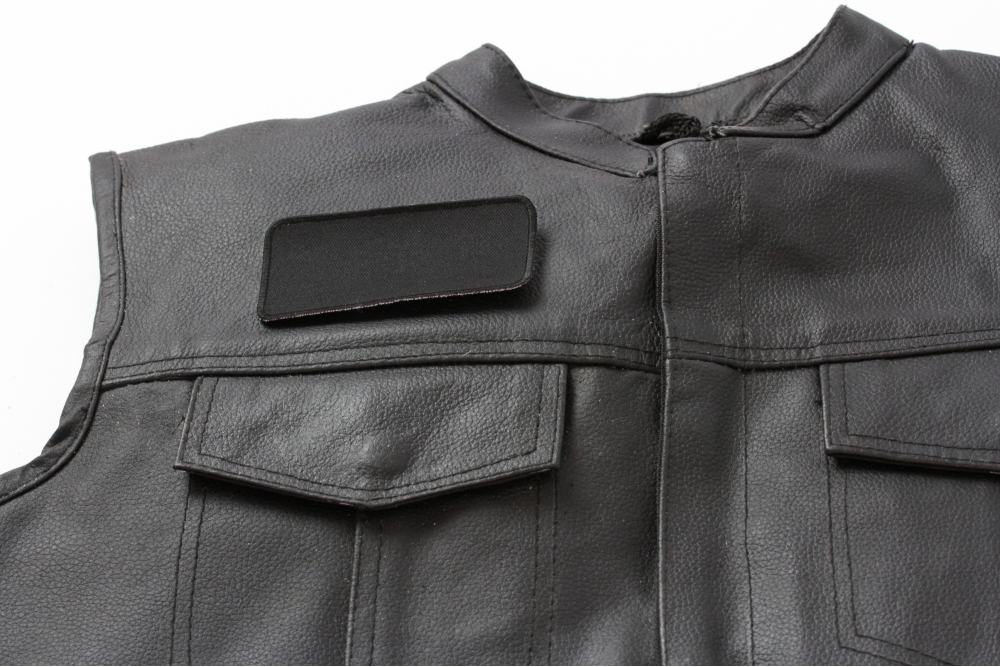 Black 4 Inch Rectangular Blank Patch | Blank Patches -TheCheapPlace