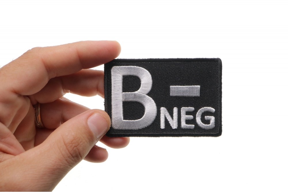 B NEGATIVE Blood ID Patch | Blood Types -TheCheapPlace