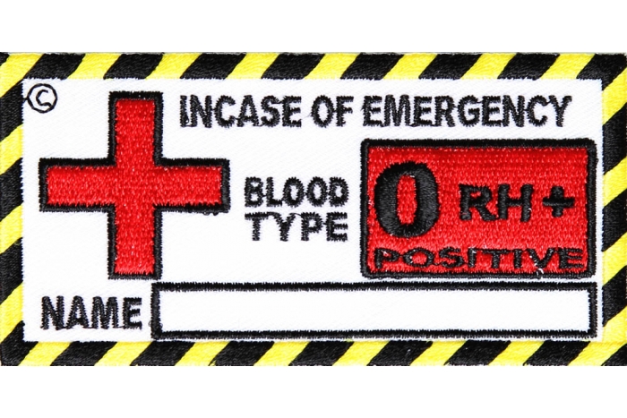 Blood Group Patch 0 RH+ by Ivamis Patches