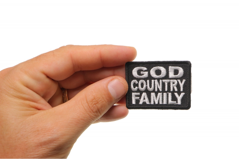 God Country Family Small Patch | Christian Patches -TheCheapPlace