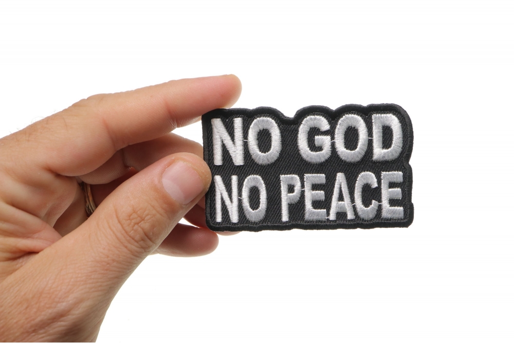 No God No Peace Patch | Christian Patches -TheCheapPlace