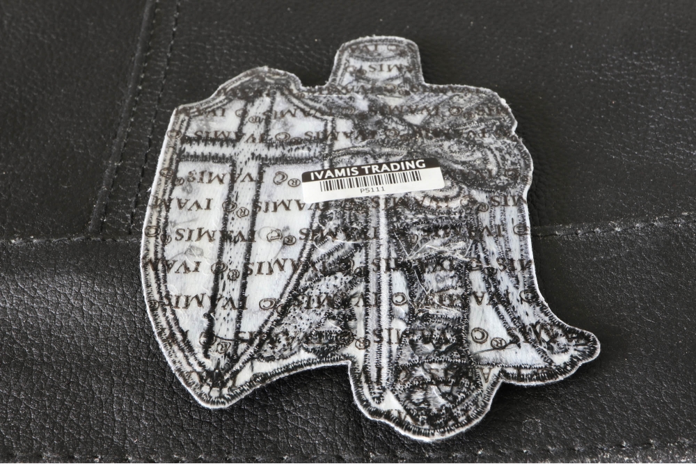 Black and White Crusader Knight Small Patch | Christian Patches ...
