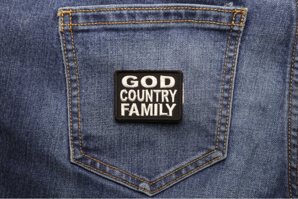 God Country Family Small Patch | Christian Patches -TheCheapPlace