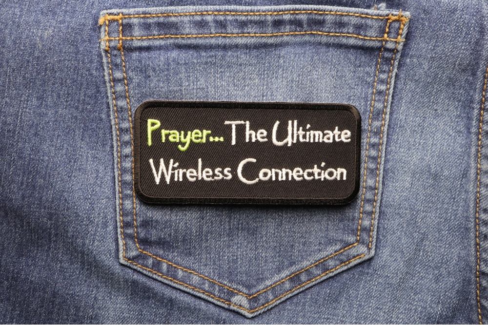 Prayer The Ultimate Wireless Connection Patch | Christian Patches ...