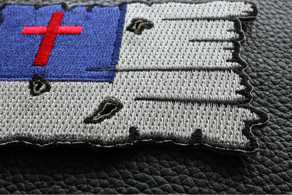 Tattered Christian Flag Patch | Christian Patches -TheCheapPlace