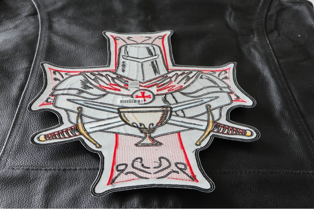 Holy Grail Knight Templar Embroidered Iron on Patch - TheCheapPlace