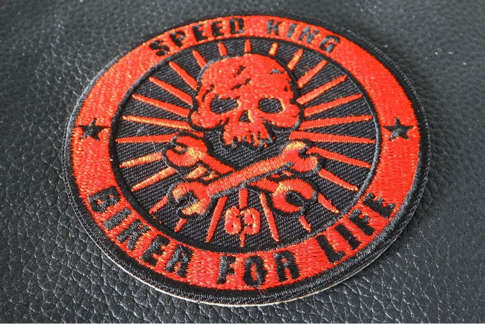 Speed King Biker For Life Patch - TheCheapPlace