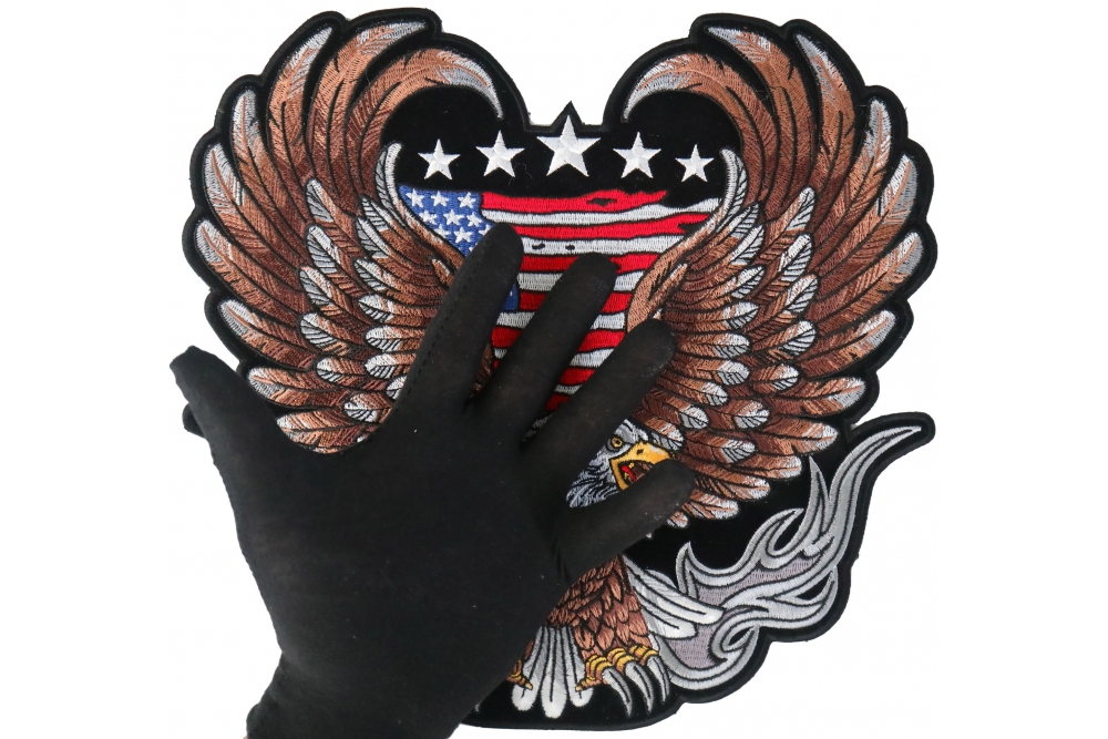 Biker Eagle Large Back Patch - TheCheapPlace