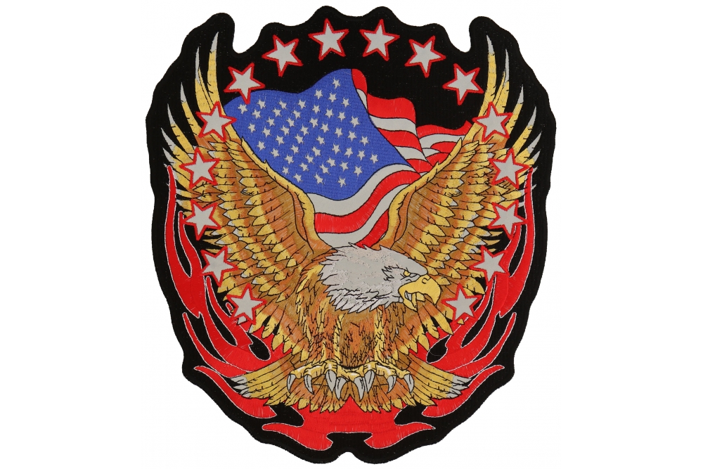 Reflective Large Eagle Patch | Eagle Patches -TheCheapPlace
