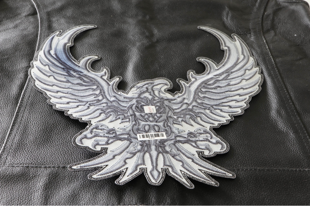 Silver Eagle Embroidered Iron on Patch - TheCheapPlace