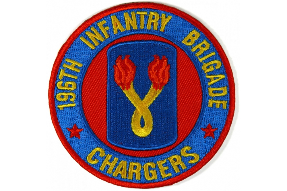 196th Infantry Brigade Patch Chargers | Army Patches -TheCheapPlace