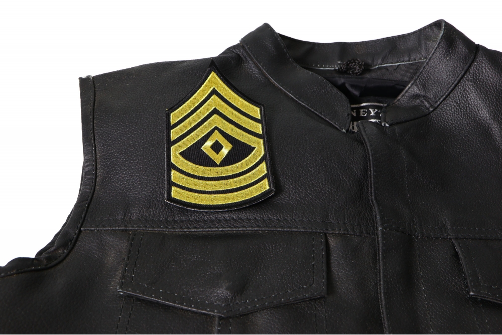 First Sergeant Iron on Patch - TheCheapPlace