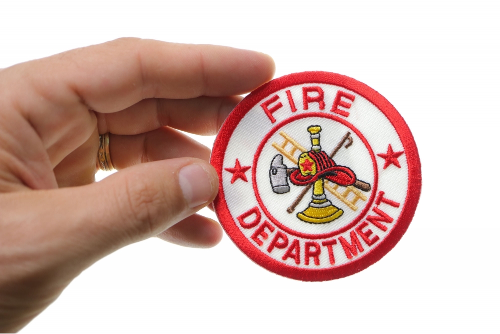 Fire Department Circle Patch | Fire Fighter Patches -TheCheapPlace