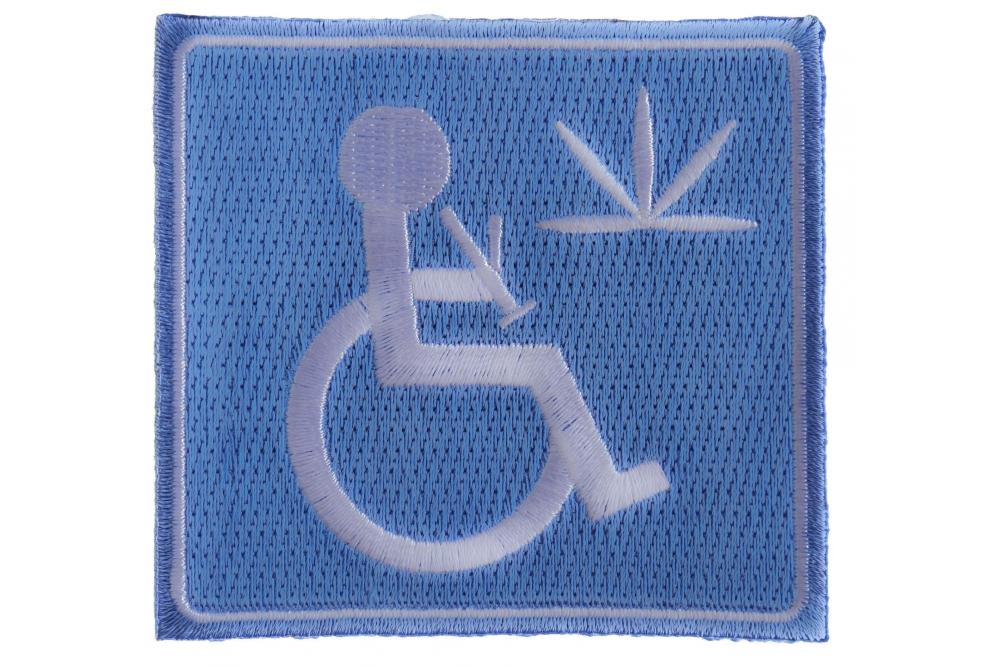 Handicap Stoner With Bong Patch | Pot Patches -TheCheapPlace