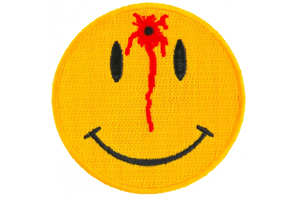 Shot Smiley Patch | Funny Patches -TheCheapPlace