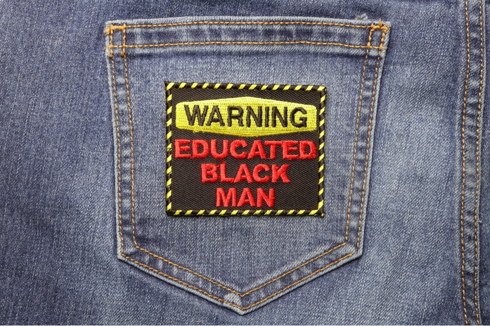Warning Educated Black Man Patch | Funny Patches -TheCheapPlace