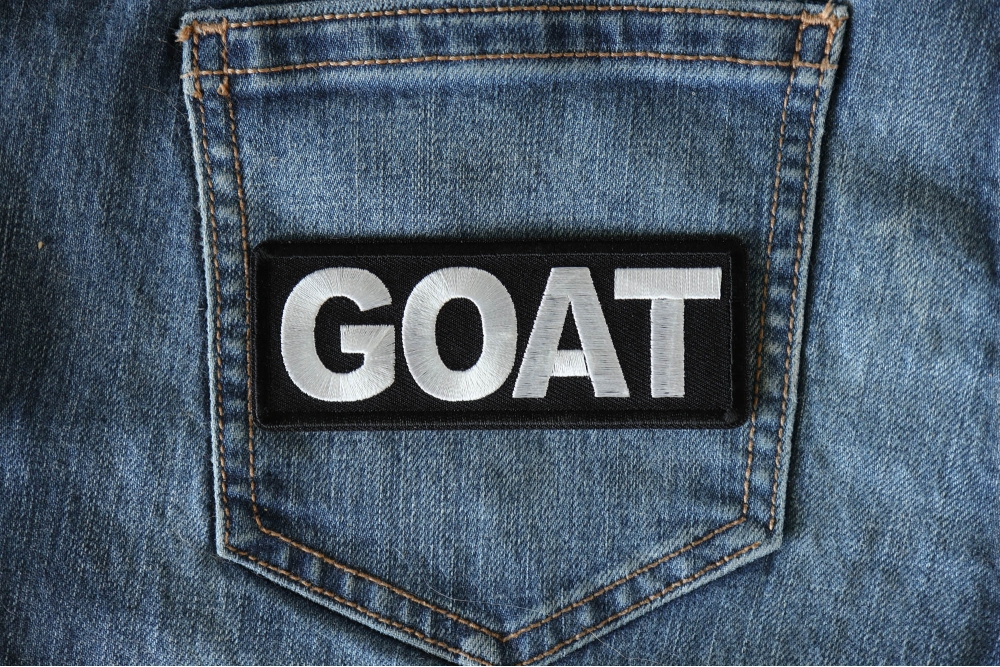 Goat Funny Iron on Patch Greatest of All Time - TheCheapPlace