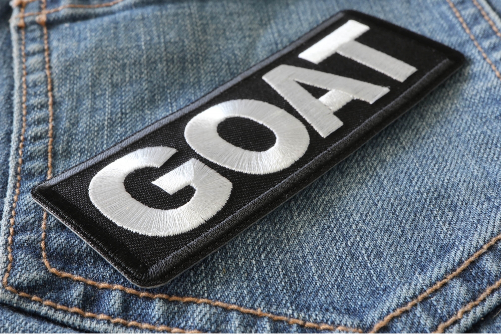 Goat Funny Iron on Patch Greatest of All Time - TheCheapPlace