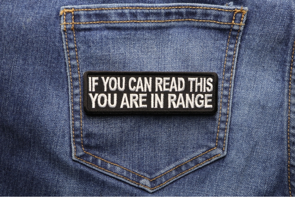 If You Can Read This You Are In Range Patch | Funny Patches -TheCheapPlace