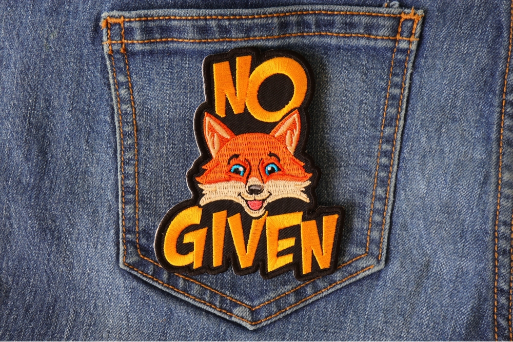No Fox Given Funny Patch - TheCheapPlace