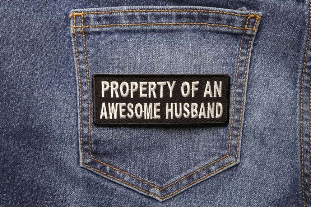 Property Of An Awesome Husband Patch | Funny Patches -TheCheapPlace