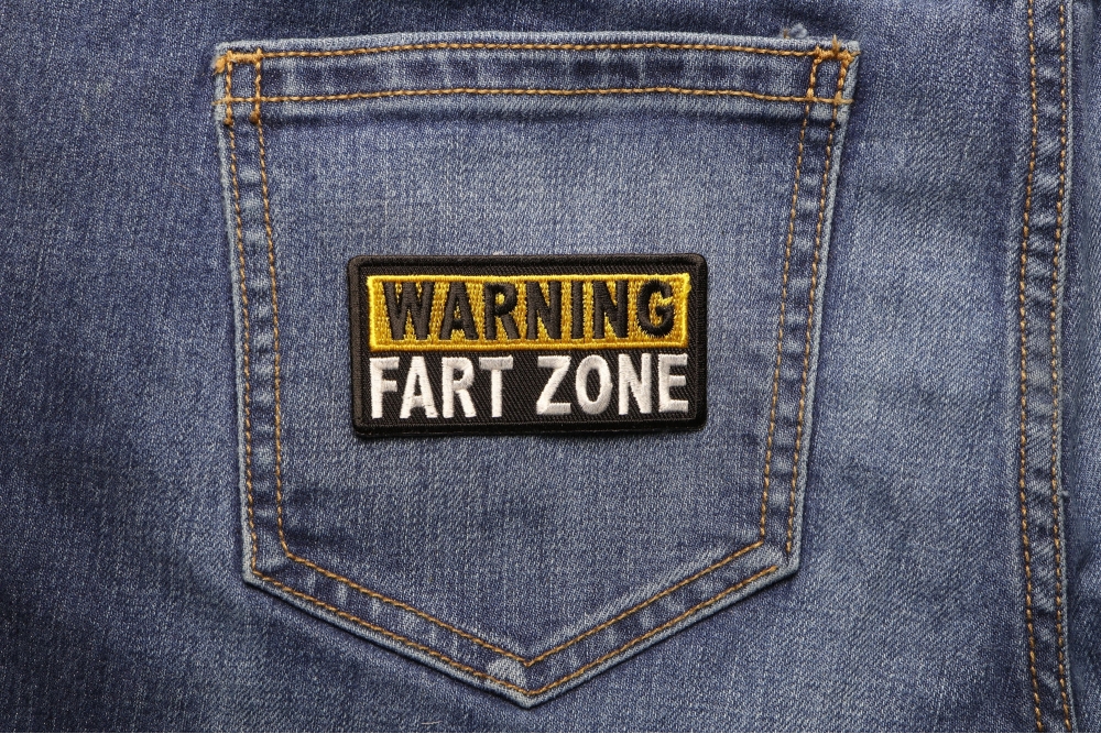 Warning Fart Zone Patch | Funny Patches -TheCheapPlace