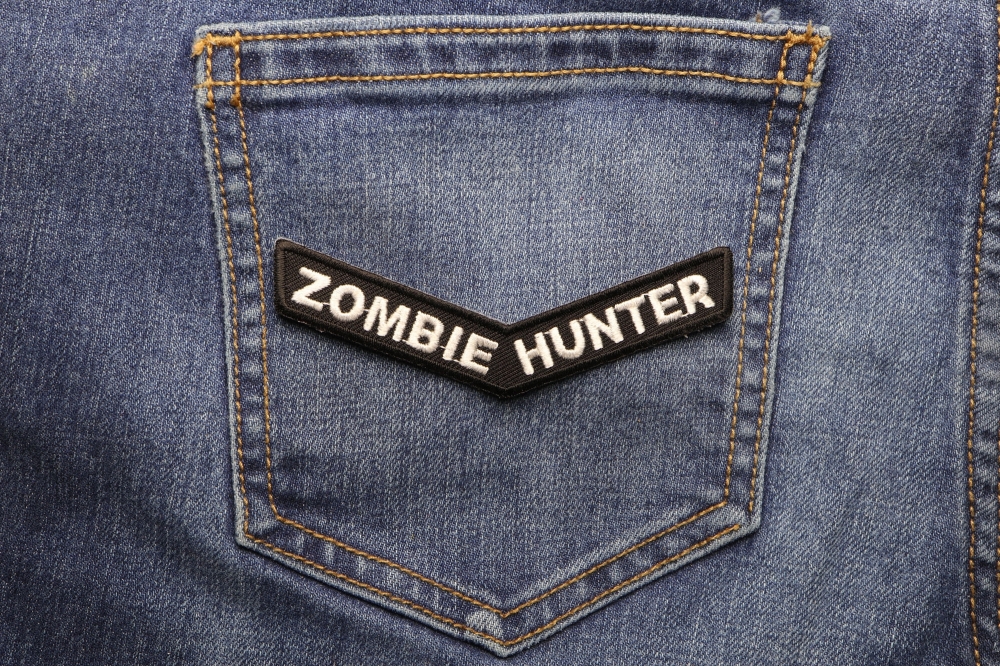 Zombie Hunter Stripe Patch | Funny Patches -TheCheapPlace