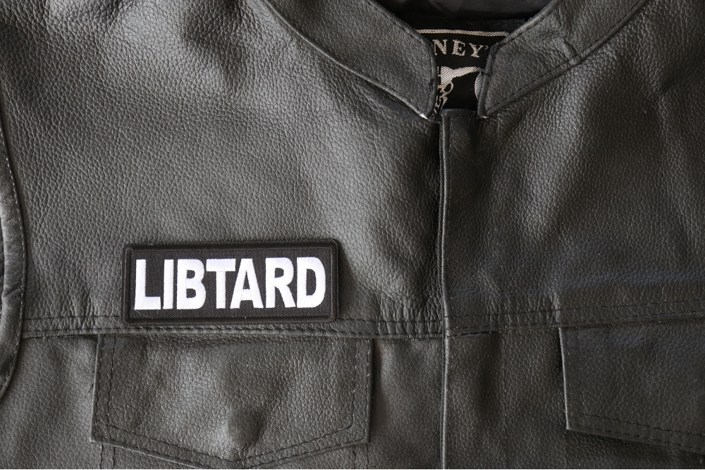 Libtard Funny Iron on Patch - TheCheapPlace