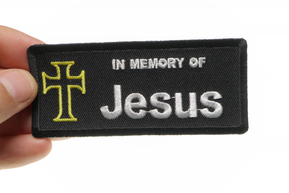 In Memory Of Jesus Patch | Embroidered Patches