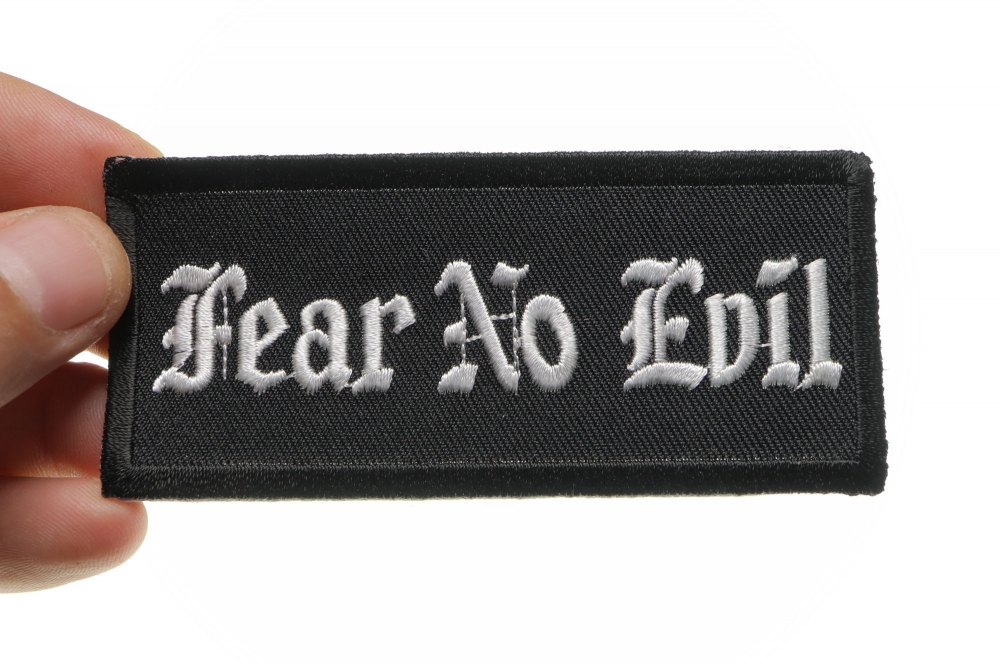 Fear No Evil Patch | Inspirational Patches -TheCheapPlace