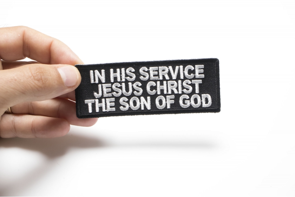 In His Service Jesus Christ Patch