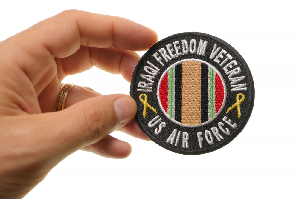 Iraqi Freedom Air Force Vet Patch Round | US Military Veteran Patches