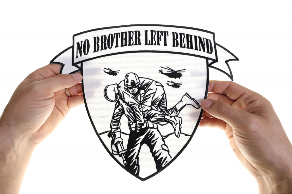 No Brother Left Behind Large Back Patch | Embroidered Patches
