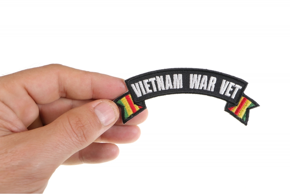 Vietnam War Vet Ribbon Small Rocker | Vietnam War Patches -TheCheapPlace
